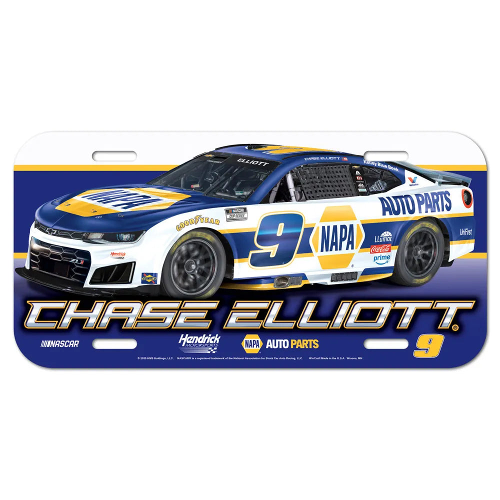 PLACA DE MATRÍCULA DE NAPA DE PLÁSTICO – Chase Elliott Store