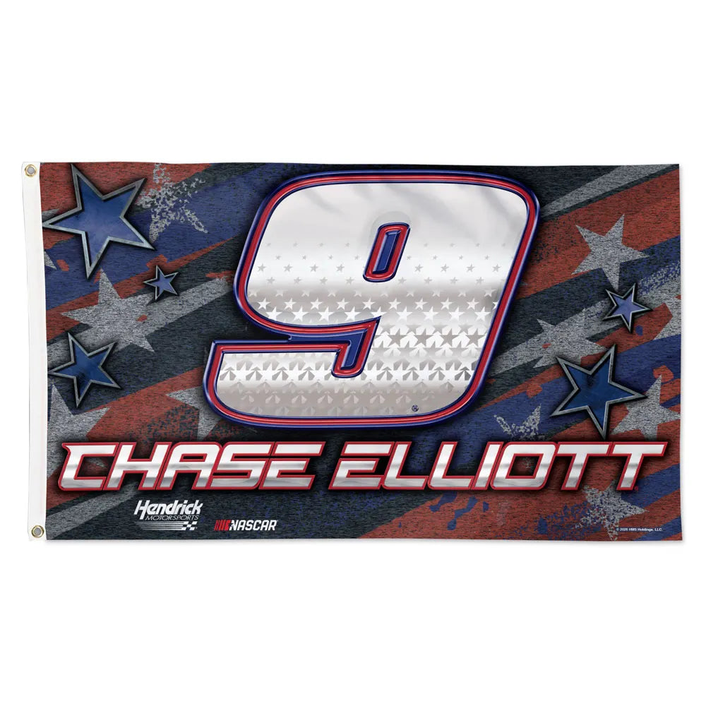 *PRE-ORDER* RED, WHITE AND BLUE FLAG – Chase Elliott Store