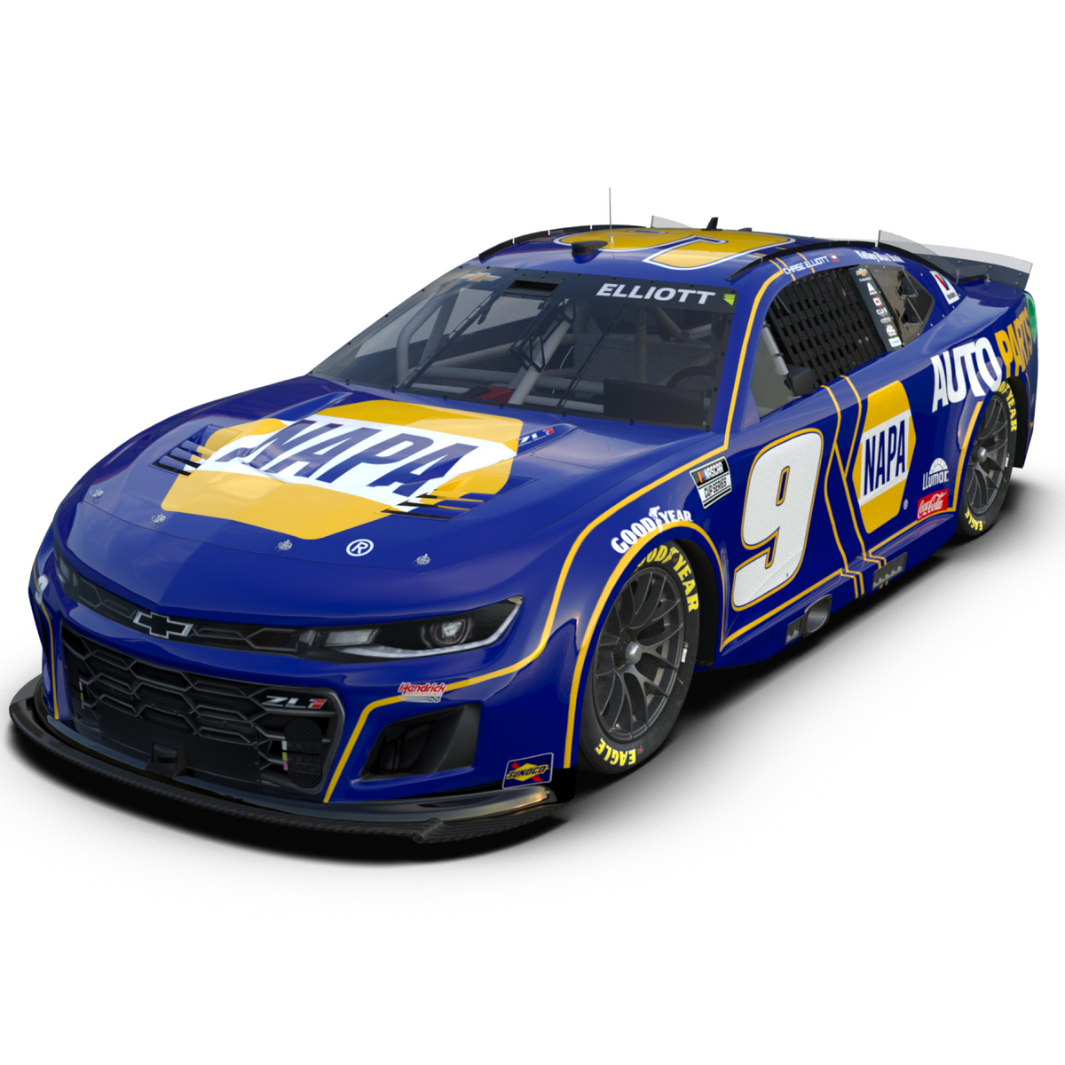 2025 NAPA BLUE ELITE REGULAR PAINT 1:24 DIE-CAST – Chase Elliott Store