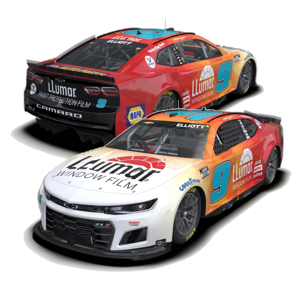 2022 LLUMAR COLOR CHROME 1:24 Die-Cast – Chase Elliott Store