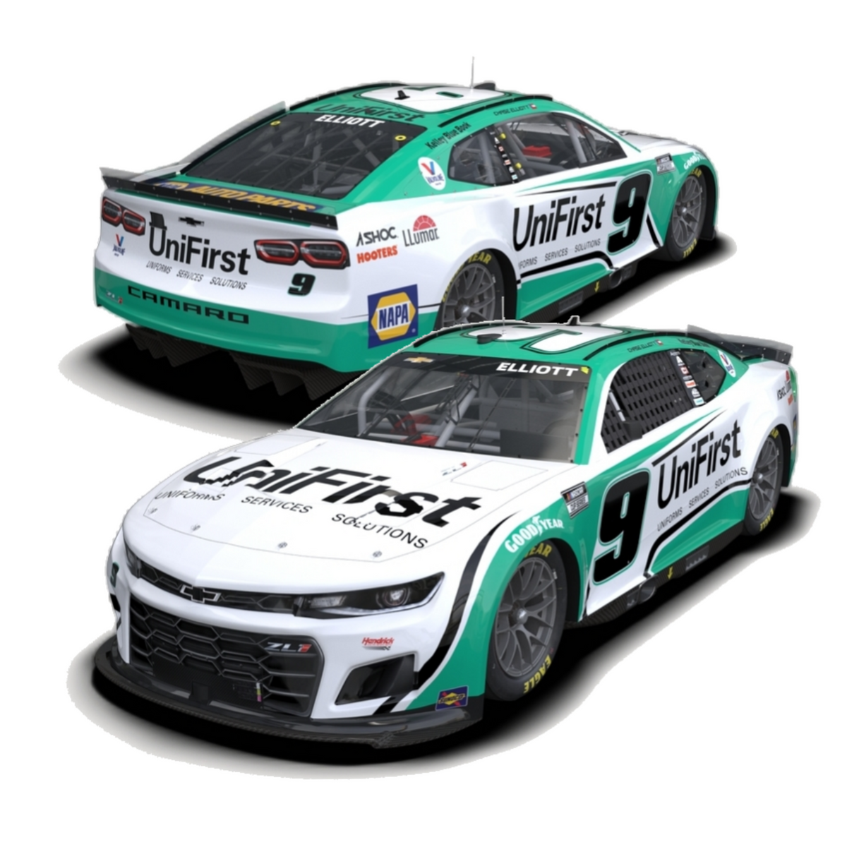 2022 UNIFIRST COLOR CHROME 1:24 Die-Cast – Chase Elliott Store