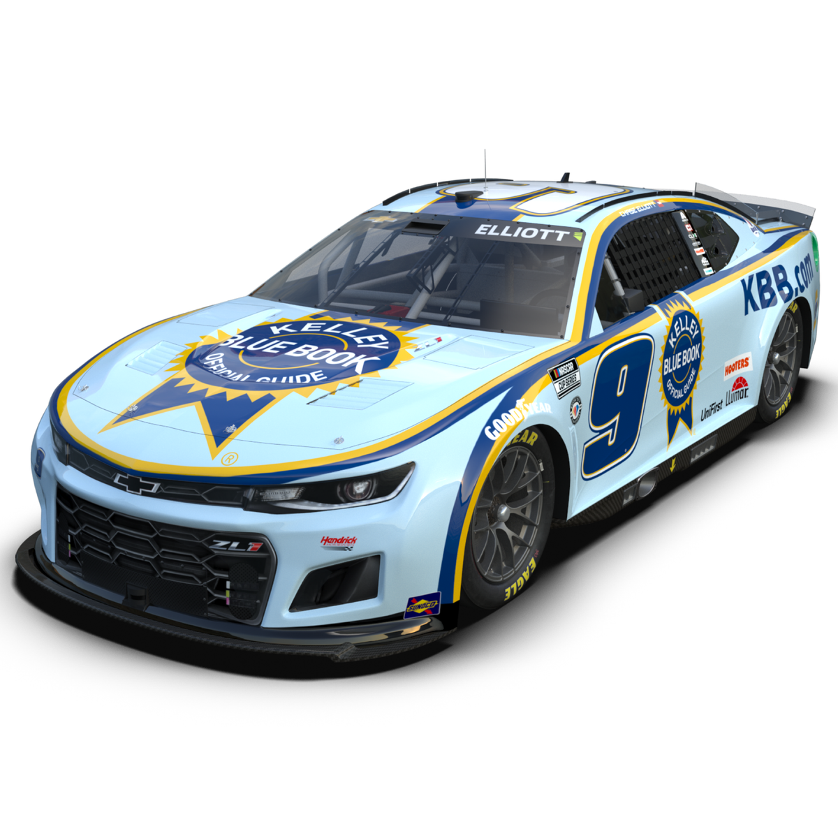 2023 KBB ELITE REGULAR PAINT 1:24 DIE-CAST – Chase Elliott Store
