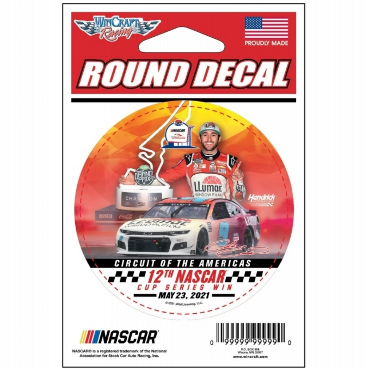 12TH COTA WIN DECAL – Chase Elliott Store